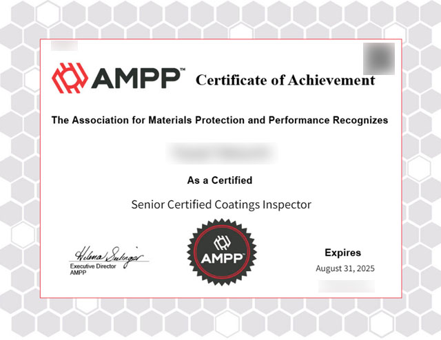 CIP Level3 /Senior Certified Coatings Inspector | AMPPジャパンチャプター（AJC）ウェブサイト